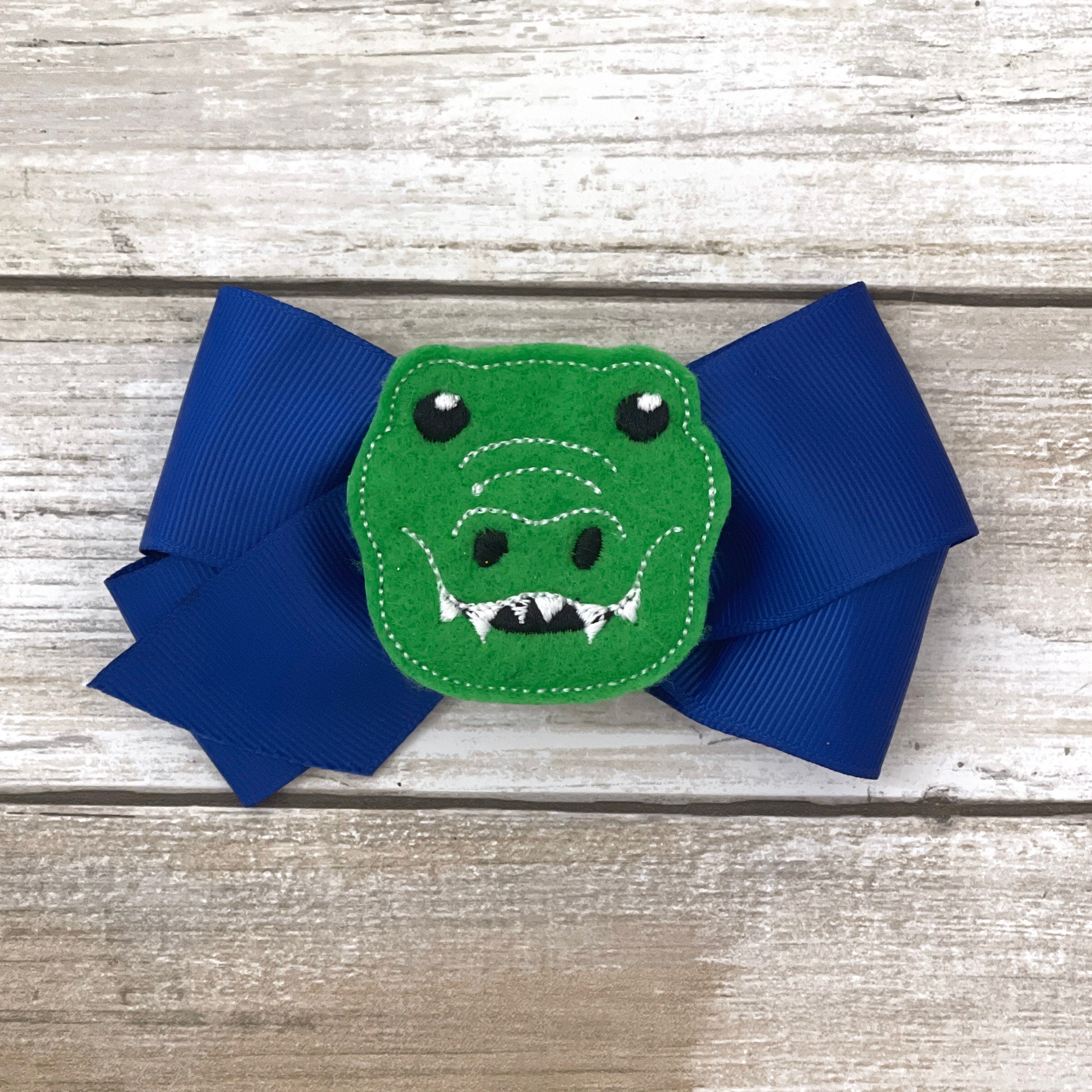 Alligator Feltie | Gator | Swamp | Clip | Bow Add-on | Badge Reel ...