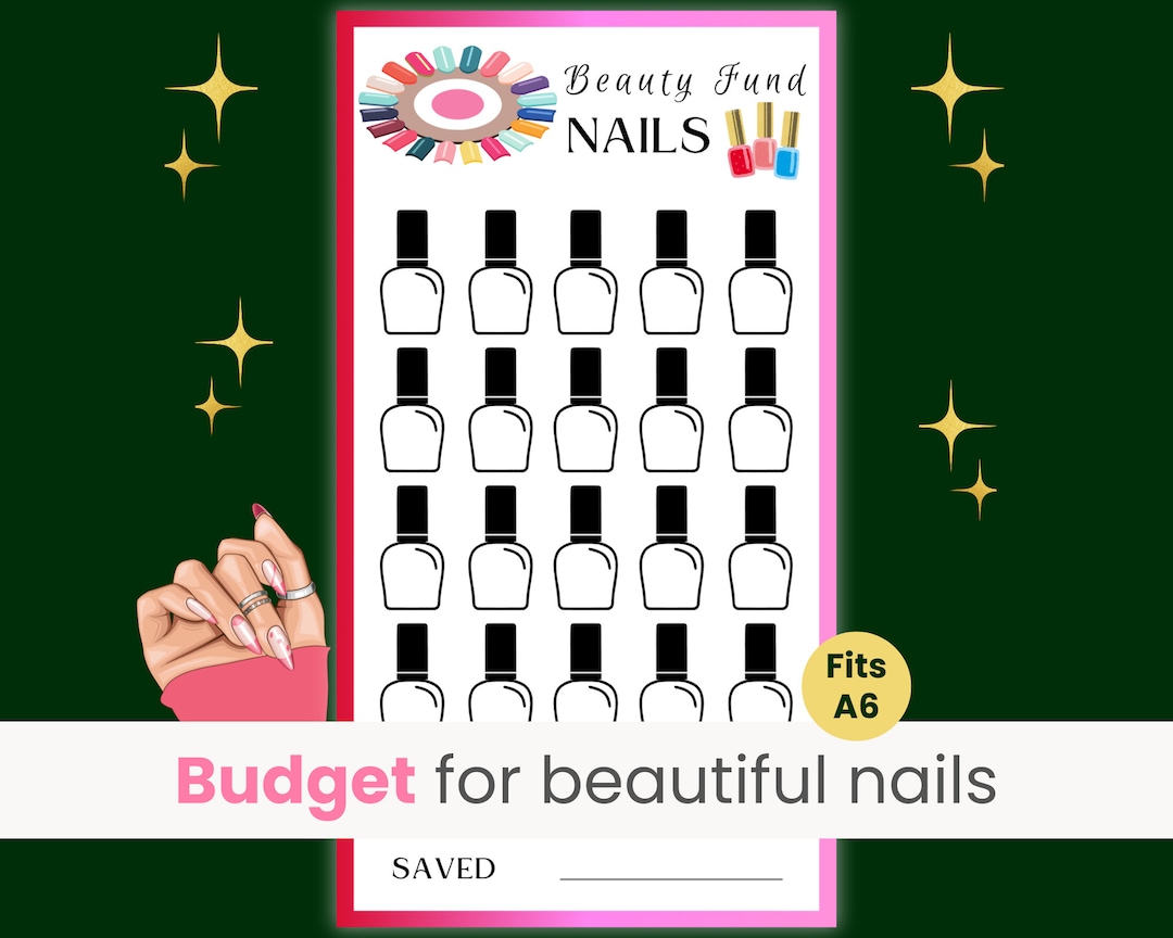 Nails Savings Challenge, Beauty Fund, Manicure Budget, Pedicure Budget ...