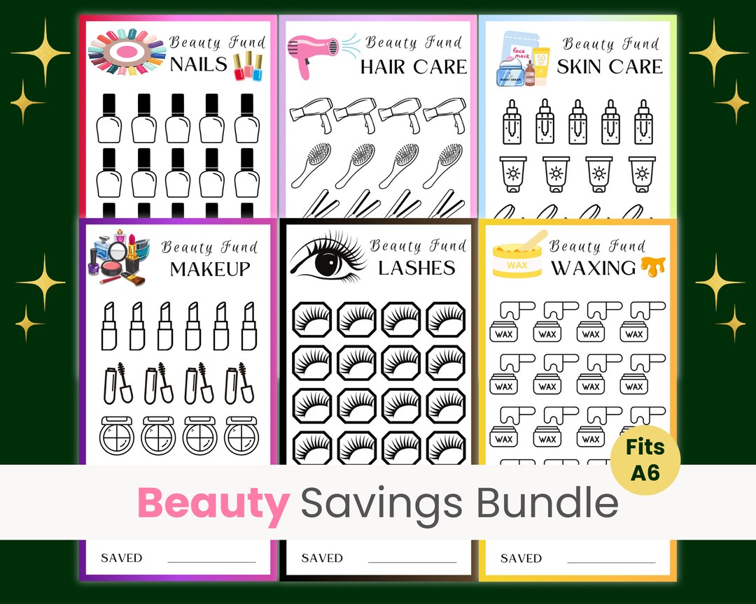 Beauty Savings Challenge Bundle, Nails Budget, Manicure, Makeup Budget ...