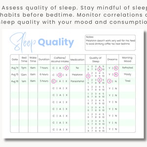 Sleep Tracker, Sleep Quality Tracker, Sleep Log, Sleep Analysis, Sleep ...