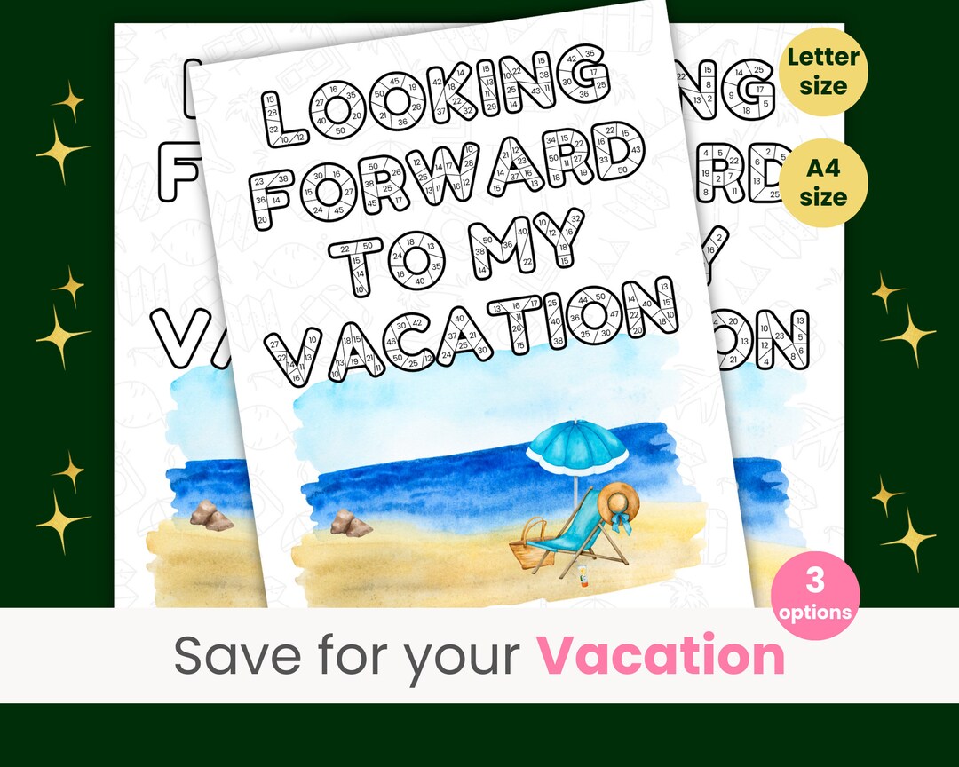 Vacation Savings Challenge, Vacation Budget, Travel Savings, Vacation ...