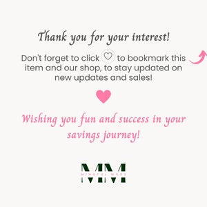 IOU Slips, Cute IOU, Savings Challenge IOU Bundle, Cash Stuffing ...