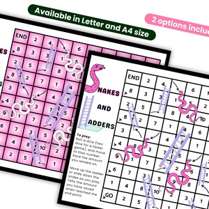 Snakes and Ladders Savings Challenge Game Roll the Dice Savings ...