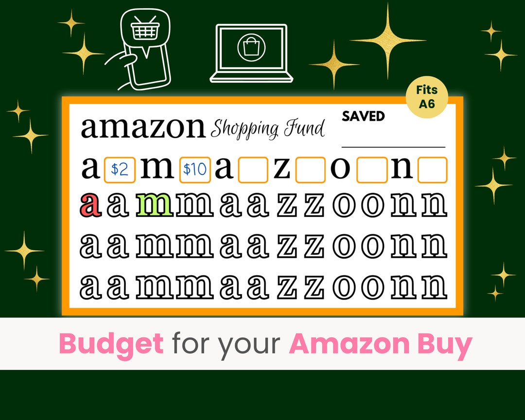 Amazon Shopping Savings Challenge, Shopping Fund, Mini Savings ...