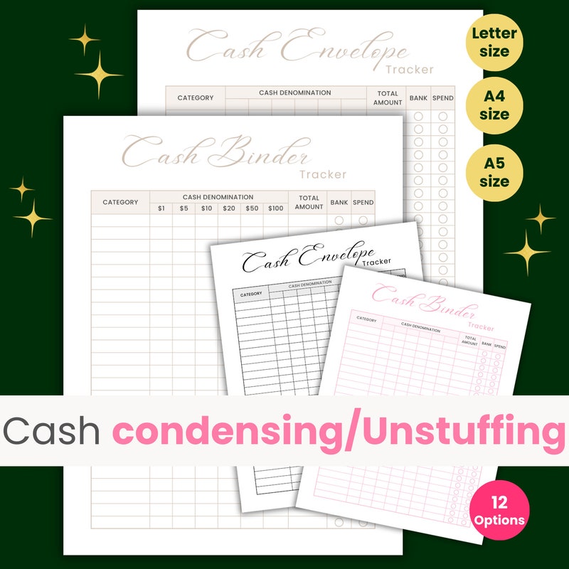 Cash Count Template - Etsy