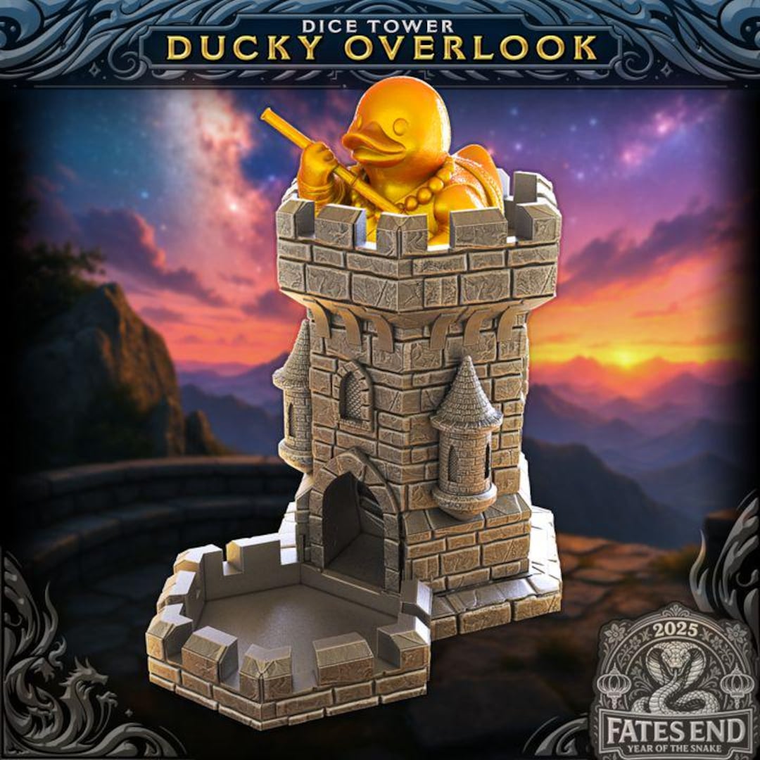 Ducky Castle Dice Tower - 3D Printed - Designed by Fates End - Etsy