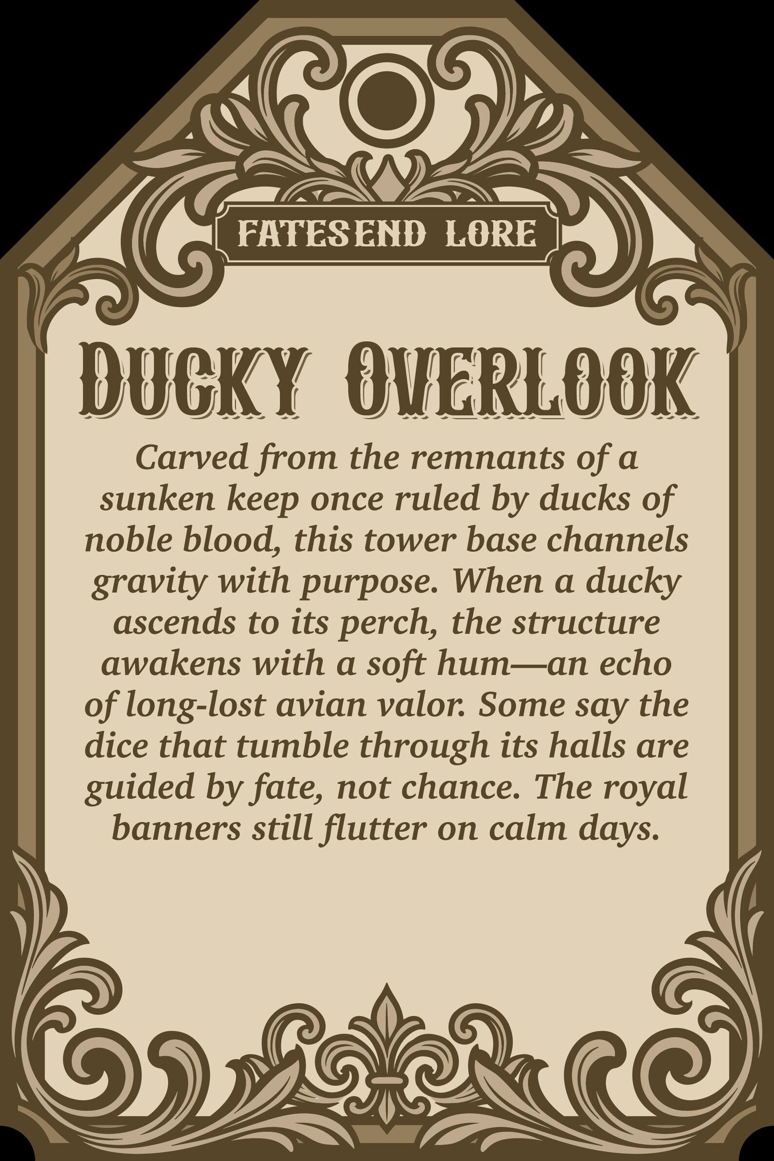 Ducky Castle Dice Tower - 3D Printed - Designed by Fates End - Etsy
