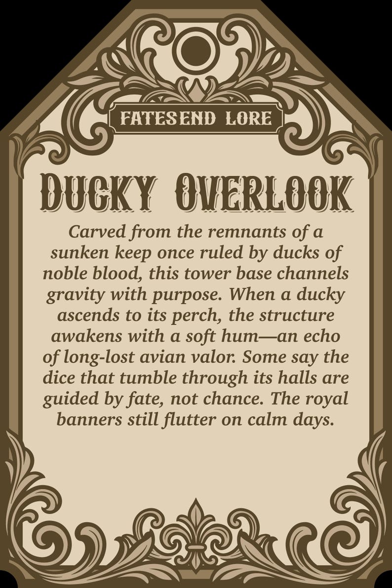 Ducky Castle Dice Tower - 3D Printed - Designed by Fates End - Etsy