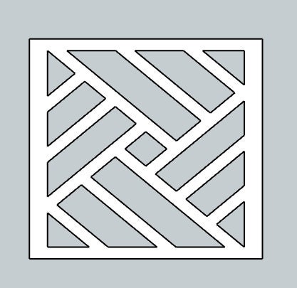 Exterior Diamond Basketweave Chippendale Gate - Etsy