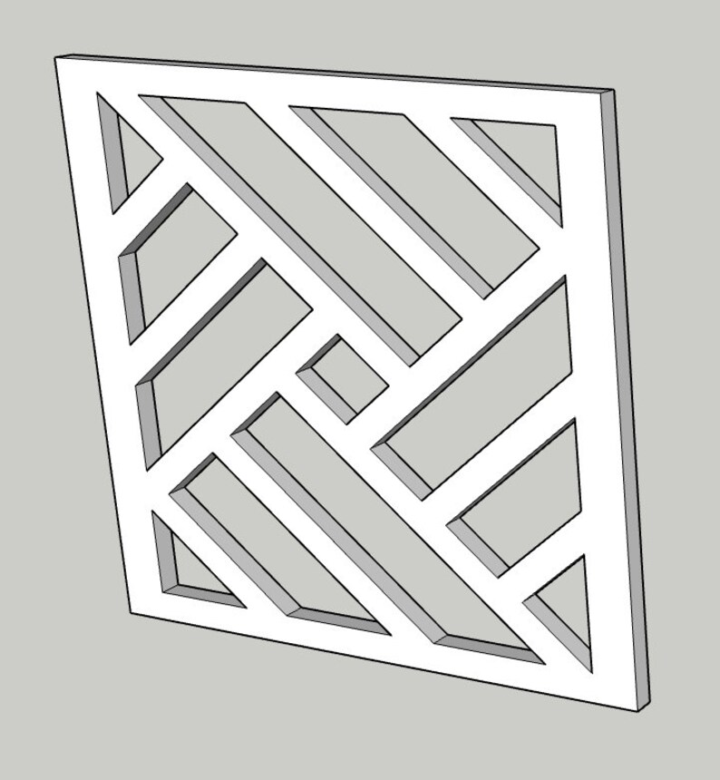 Exterior Diamond Basketweave Chippendale Gate - Etsy
