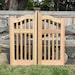 French Double Outdoor Cedar Gate With Balusters - Etsy