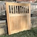 Flat Rail Outdoor Cedar Gate With Solid Panel - Etsy