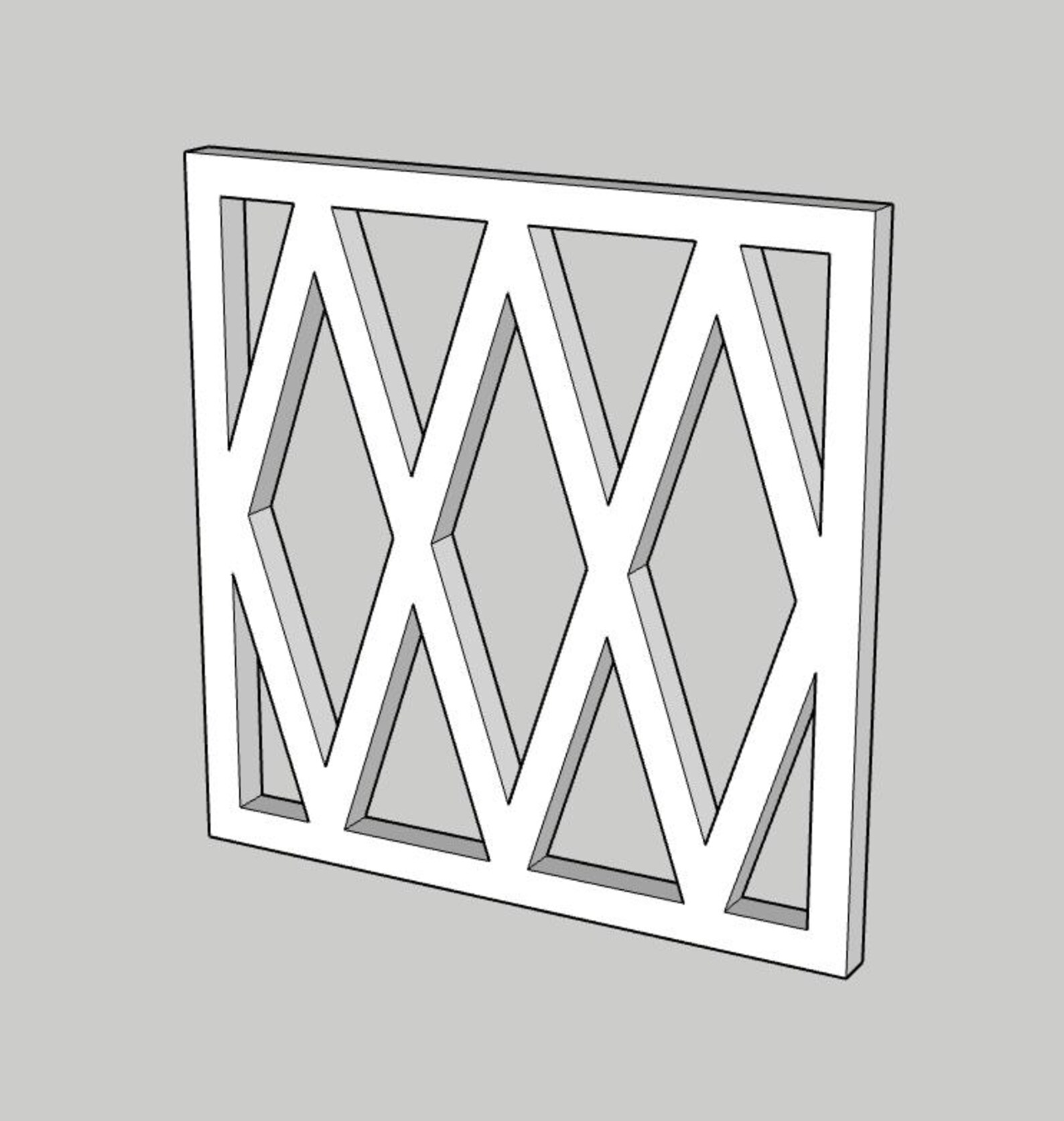 Exterior Large Diamonds Gate - Etsy