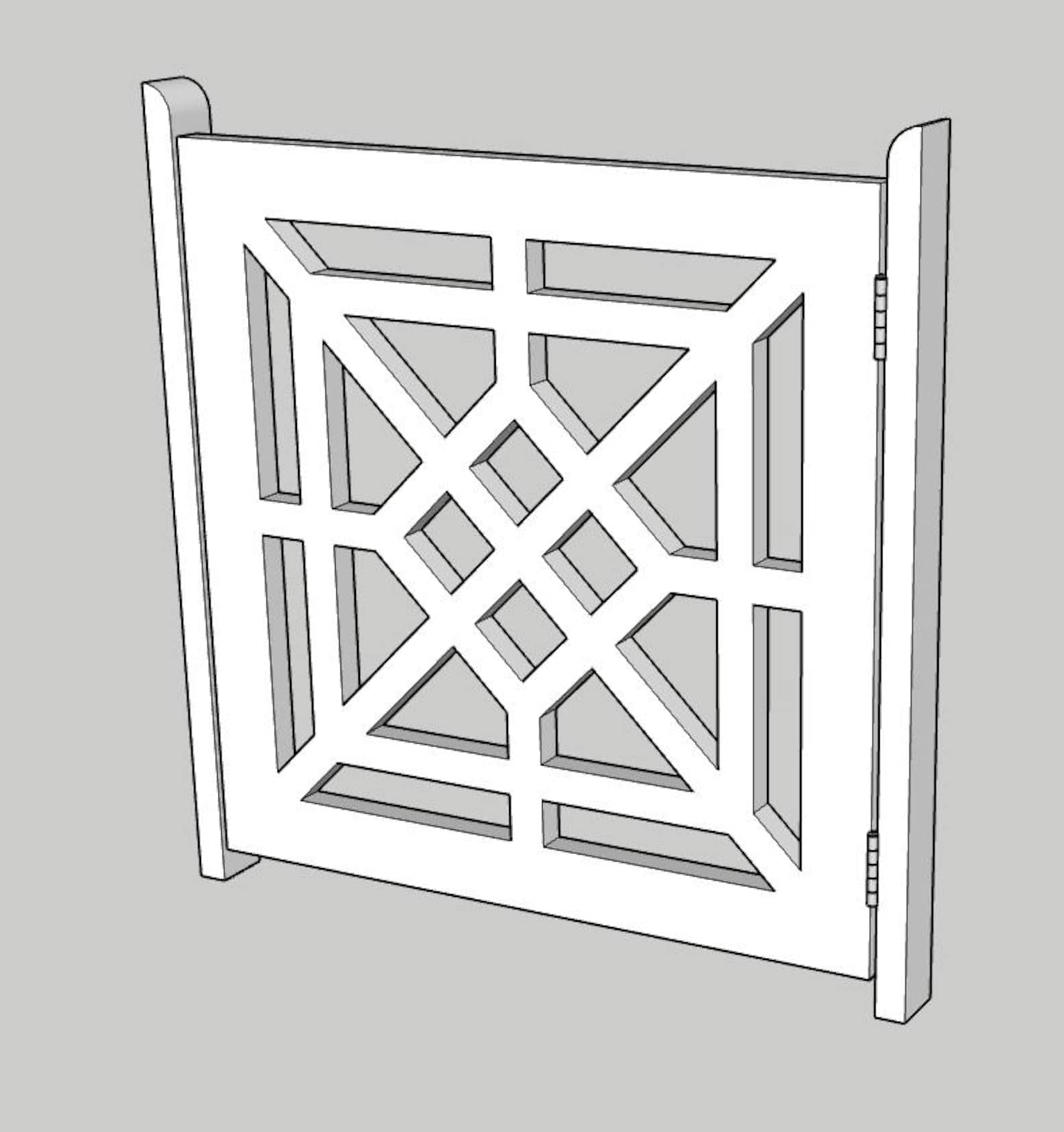 Exterior Diamond Gate - Etsy