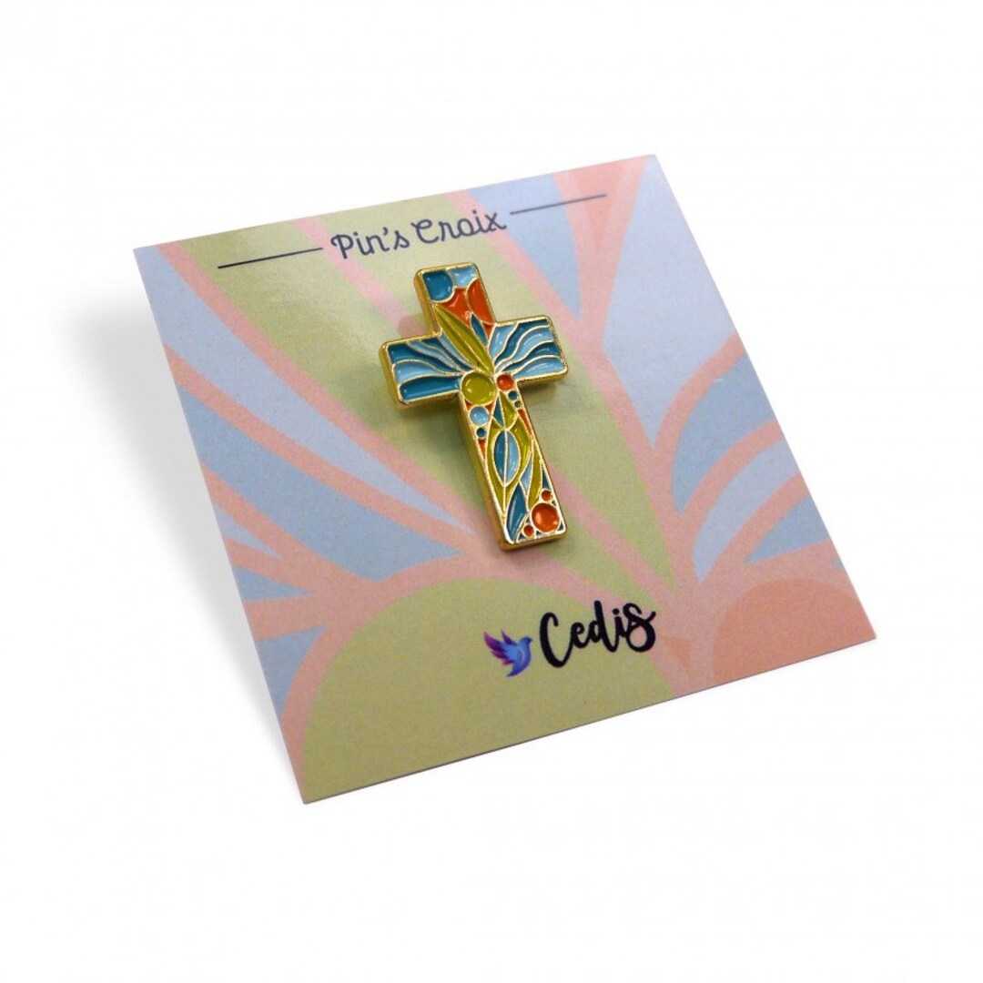 Cross Pins Inspired by the Delicate Art of Church Stained Glass/cross ...