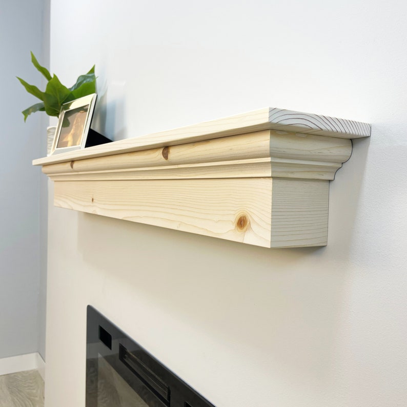Custom Mantels Floating Fireplace Mantels Unfinished Floating Shelves ...