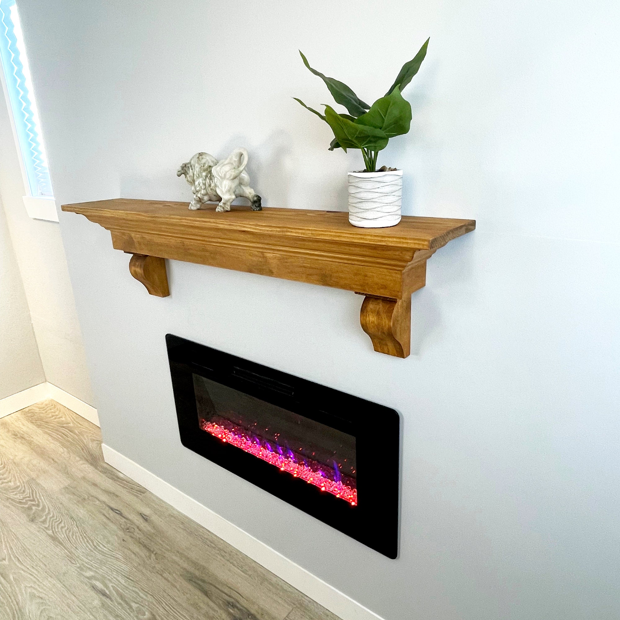 Custom Floating Fireplace Mantels, Home Decor, Floating Shelves or ...