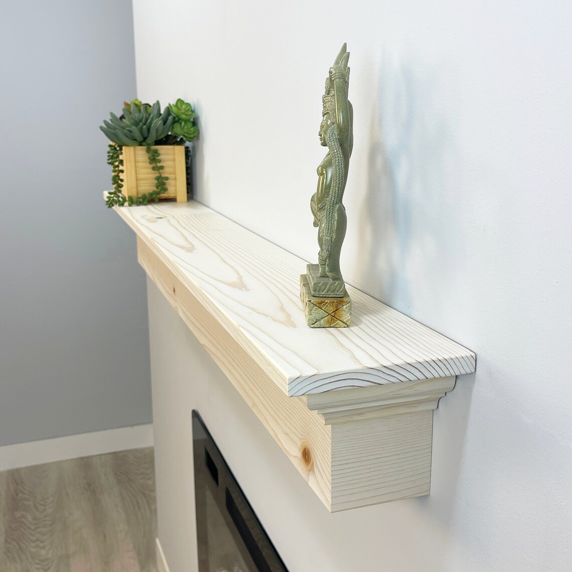 Custom Mantels Floating Fireplace Mantels Unfinished Floating Shelves ...