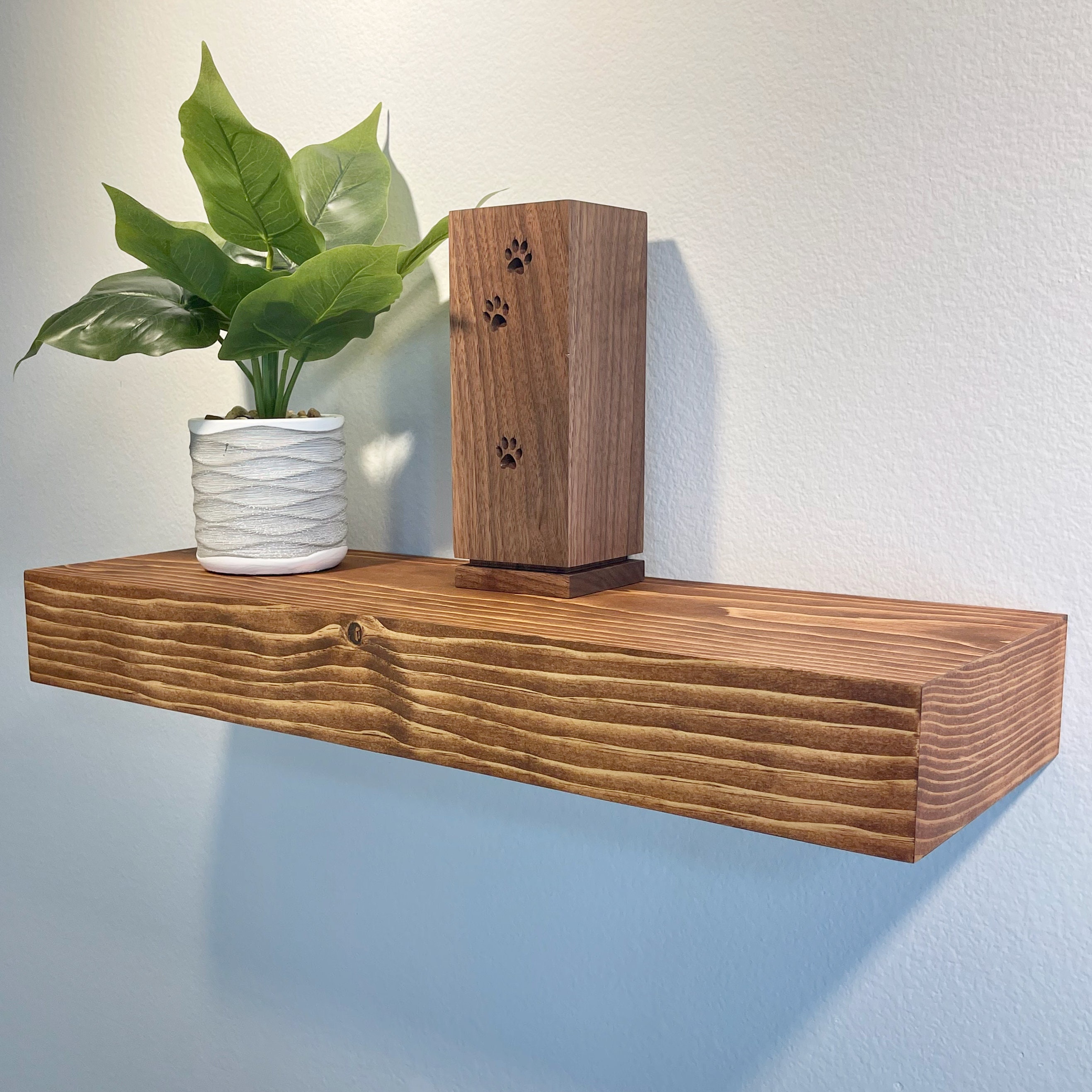 Contemporary Floating Shelves Shelf Wall Decor Fireplace Floating ...