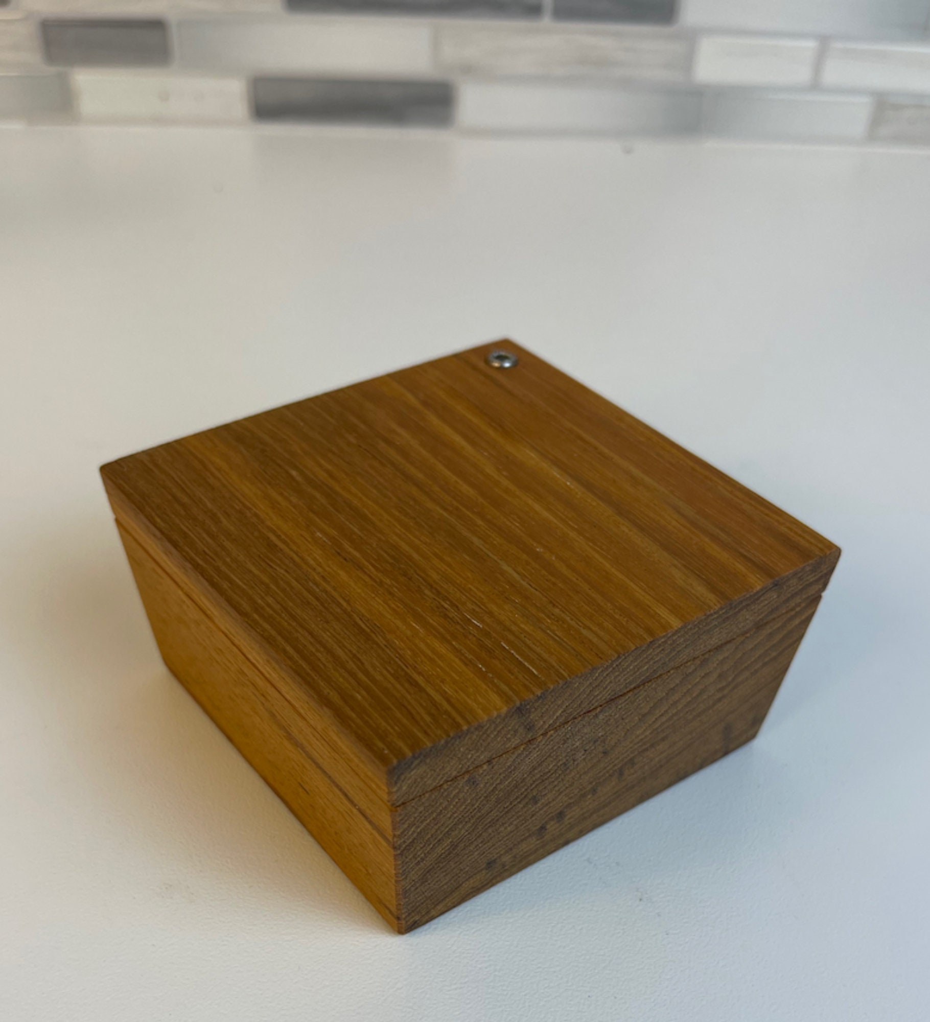 Salt Cellar With Lid Wood Salt Cellar Sliding Lid Large Salt - Etsy