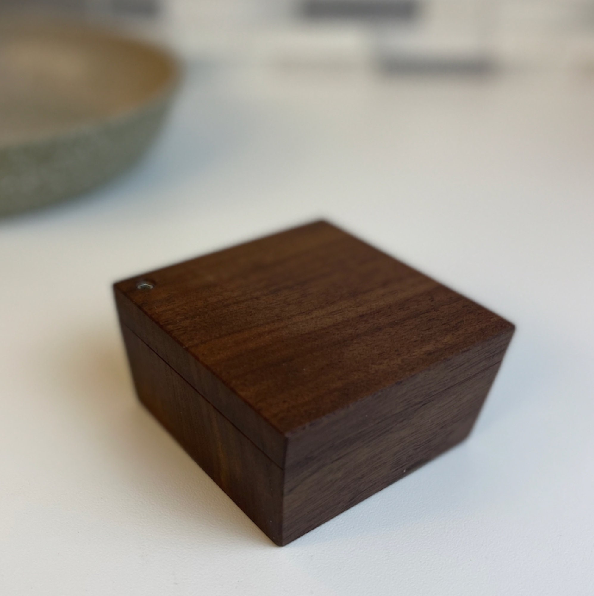 Salt Cellar With Lid Wood Salt Cellar Sliding Lid Large Salt - Etsy