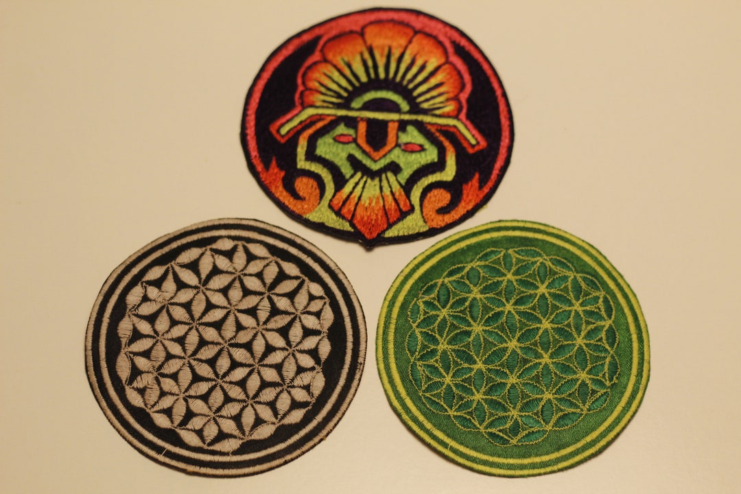 Shipibo Patches tupido / Flower of Life - Etsy