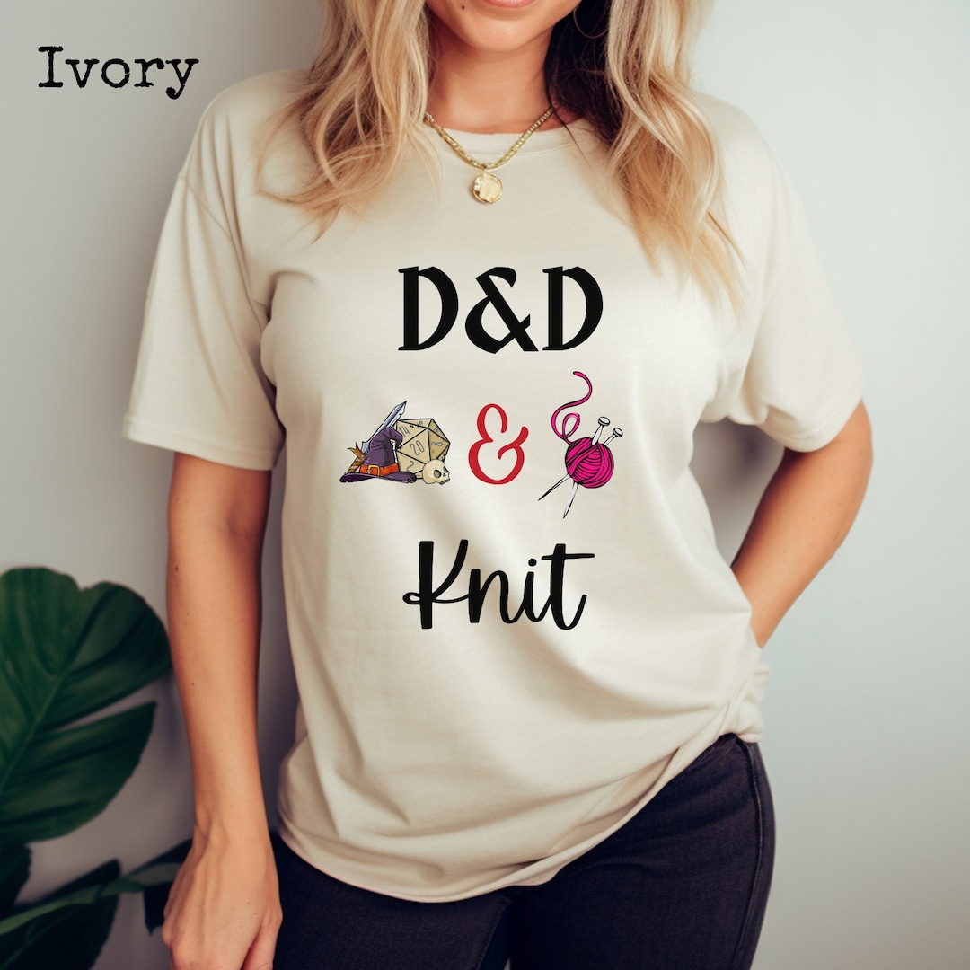 D and D and Knit Shirt, Comfort Colors Tee, Dnd T Shirt, Game Dice ...