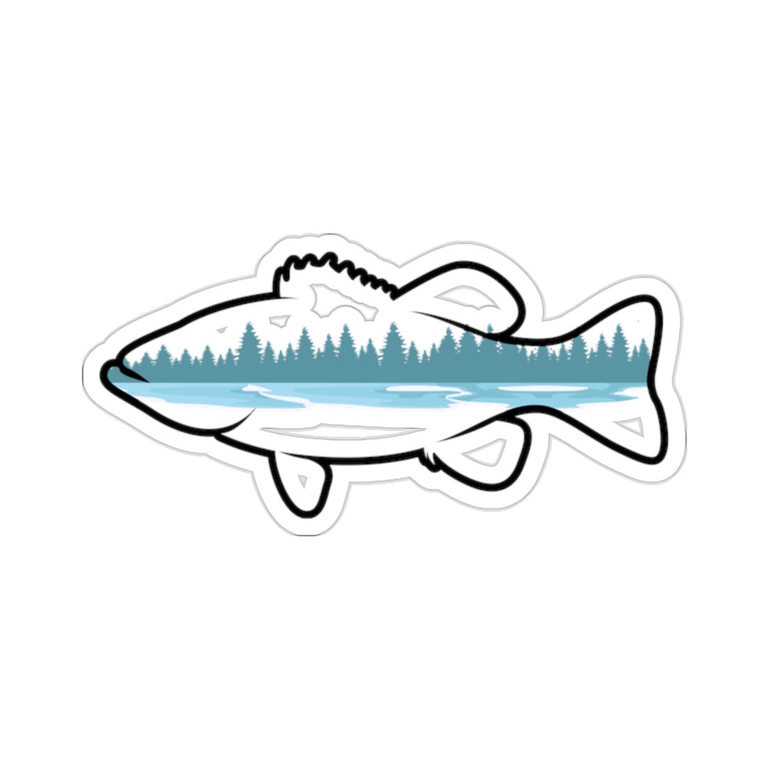 Lakeshore Inside Fish Sticker Tackle Box Sticker Fishing Stickers Gifts ...