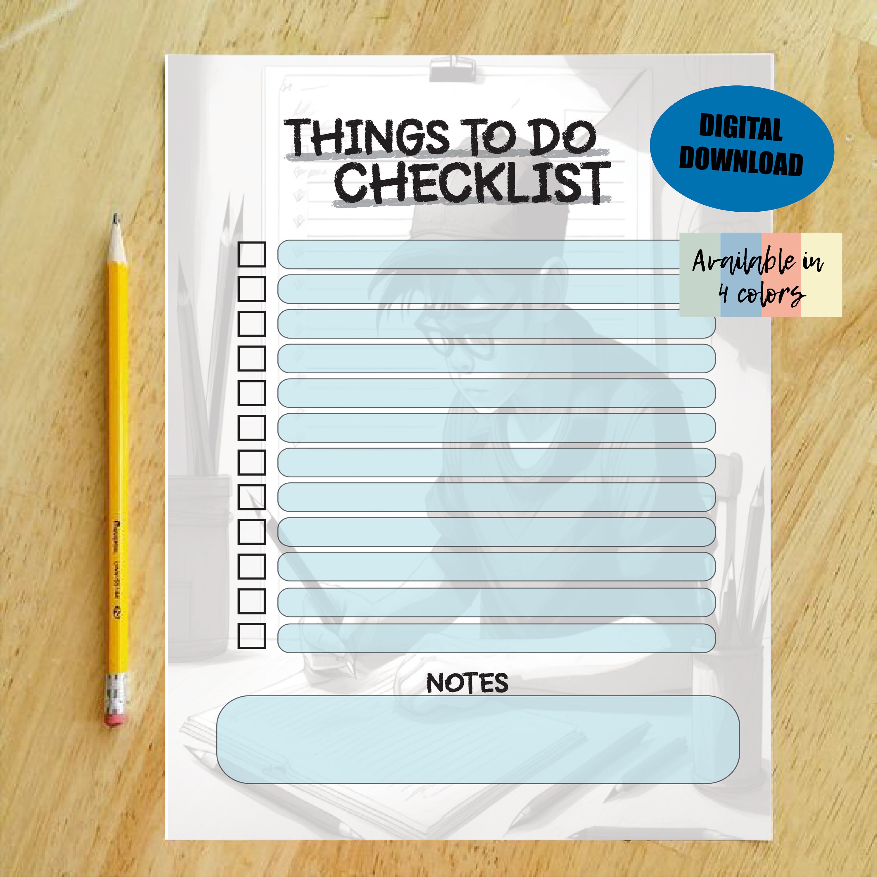 Class Schedule Template to Do List Student Planner Daily, School ...
