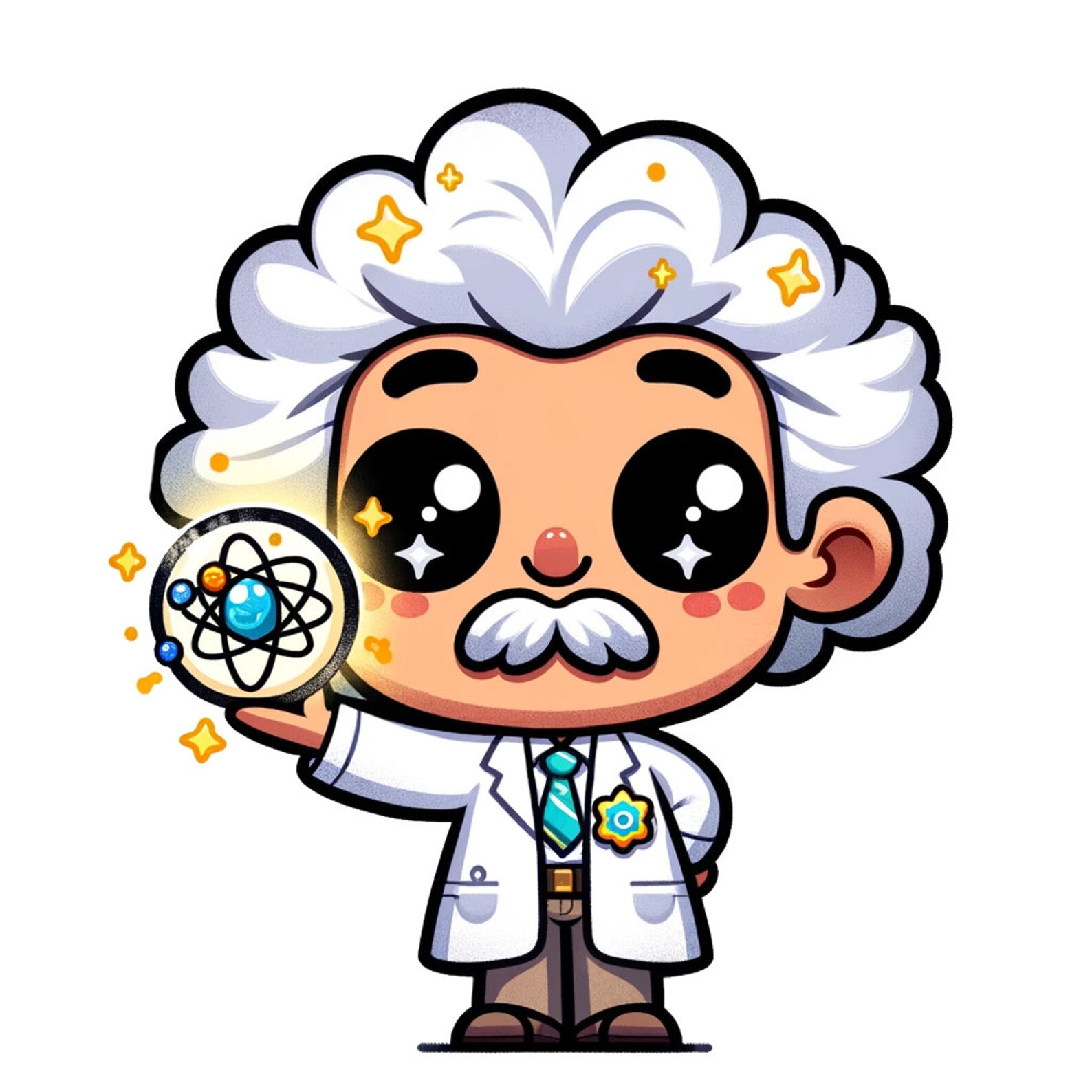 Einstein Sticker Sheet, Science Stickers, Science Decals, Cute Stickers ...