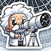 Einstein Stickers: Science Decals, Laptop & Water Bottle Stickers - Etsy