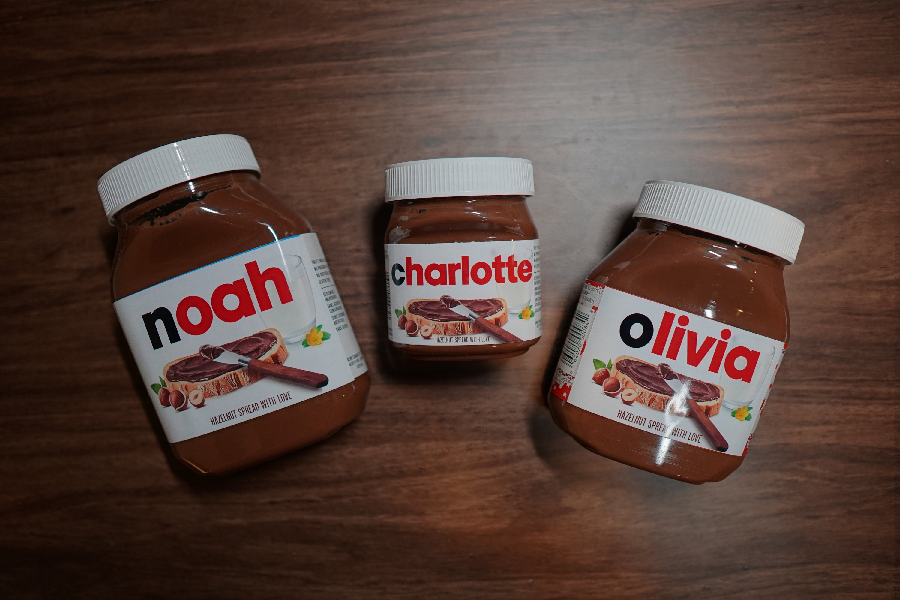 Personalised Chocolate Spread Label Decal Vinyl Sticker, Funny Gift ...