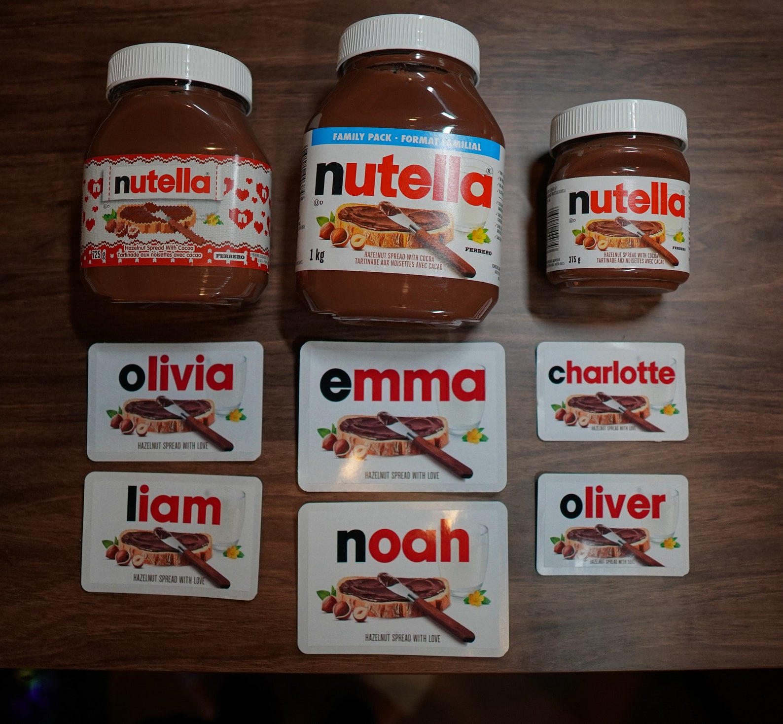 Personalised Chocolate Spread Label Decal Vinyl Sticker, Funny Gift ...