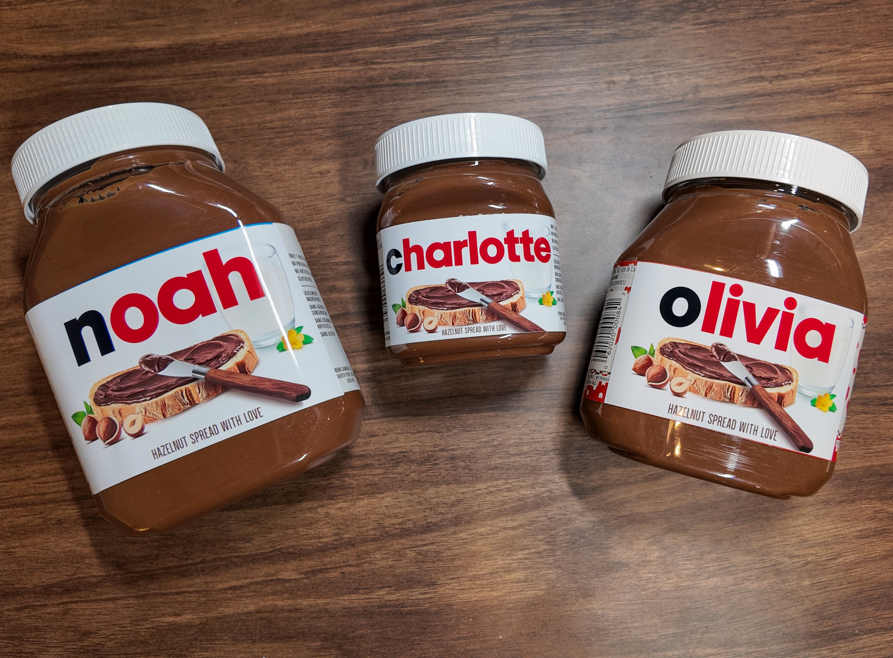 Personalised Chocolate Spread Label Decal Vinyl Sticker, Funny Gift ...