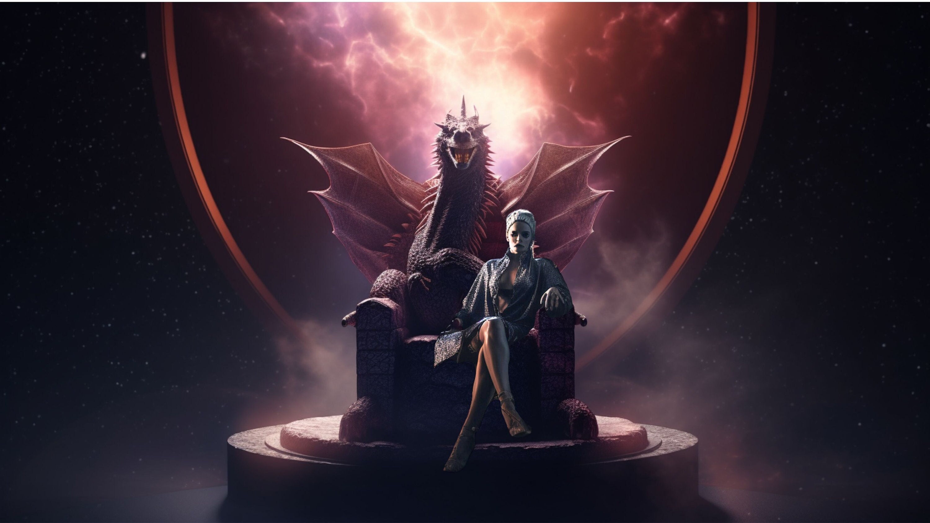 Dragon Throne Digital Backdrop, Medieval Fantasy Throne Room, Fantasy ...