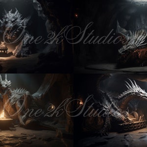 Dragon's Lair Digital Backdrop, Fantasy Cosplay Backgrounds, Medieval ...
