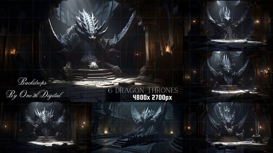 Dragon's Lair Digital Backdrop, Fantasy Cosplay Backgrounds, Medieval ...