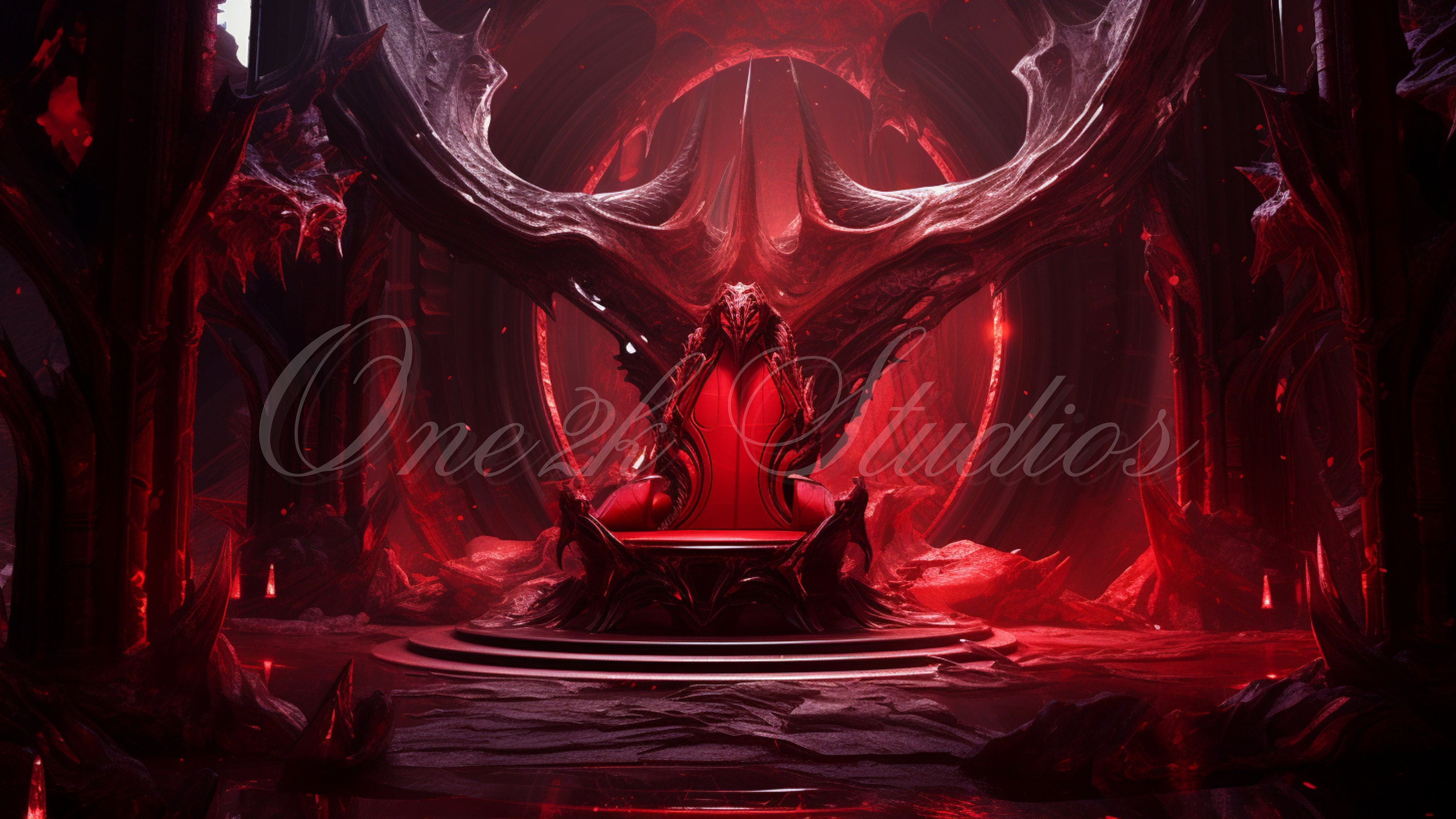 Medieval Fantasy Throne Room, Fantasy Cosplay Backgrounds, Red Dragon ...