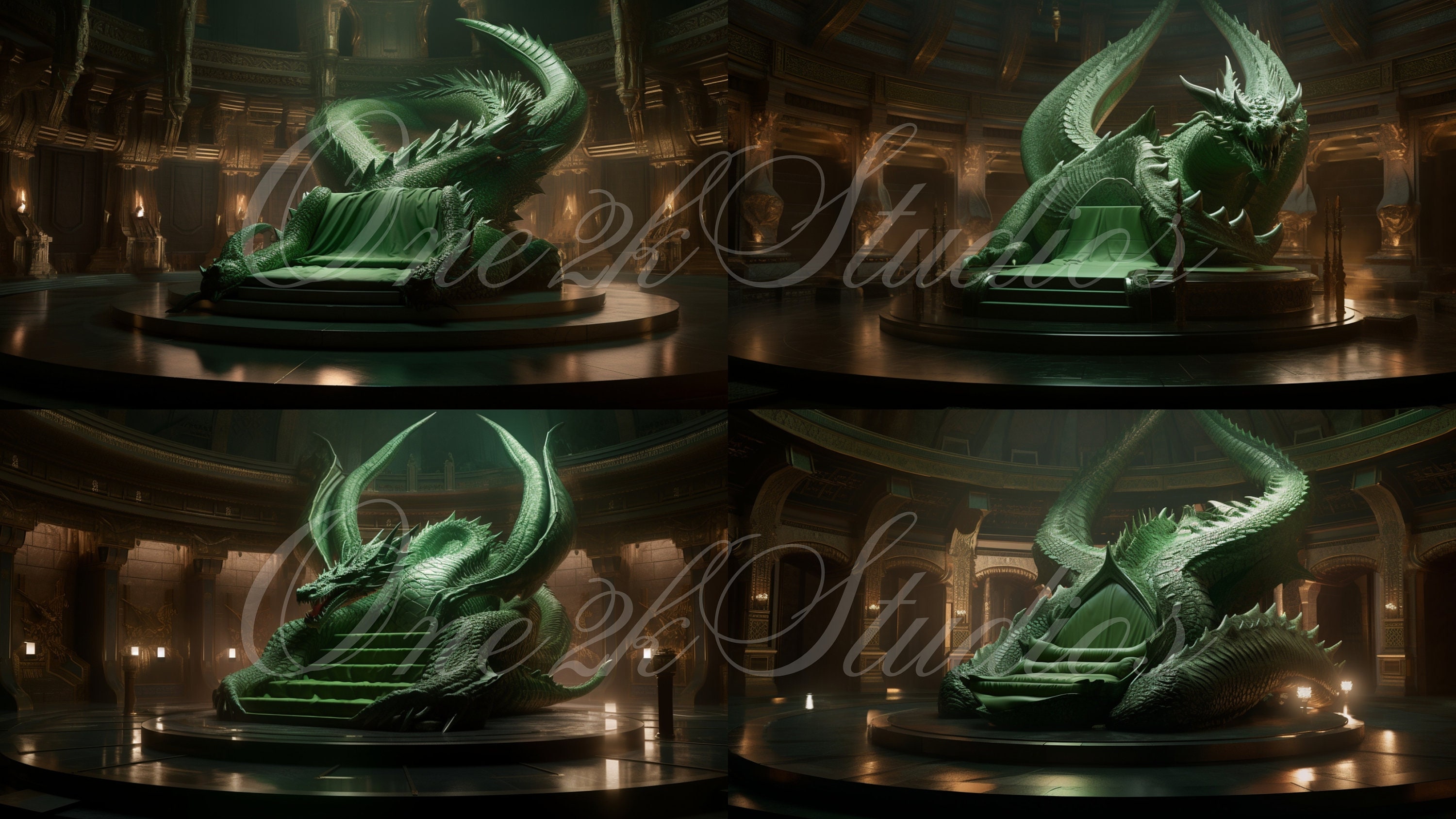 Dragon's Lair Digital Backdrop, Fantasy Cosplay Backgrounds, Medieval ...