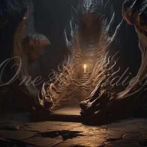 Dragon's Lair Digital Backdrop, Fantasy Cosplay Backgrounds, Medieval ...