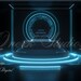 Tron Digital Backdrop, Tron Throne, Neon Throne Digital Backdrop ...