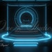 Tron Digital Backdrop, Tron Throne, Neon Throne Digital Backdrop ...