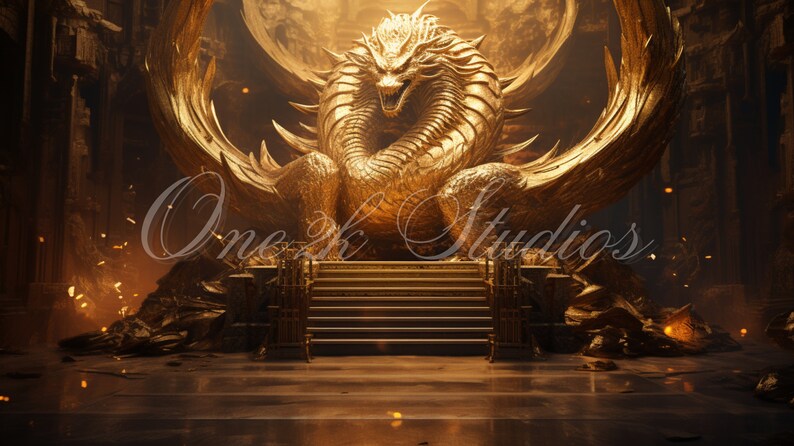 Dragon's Lair Digital Backdrop, Fantasy Cosplay Backgrounds, Medieval ...