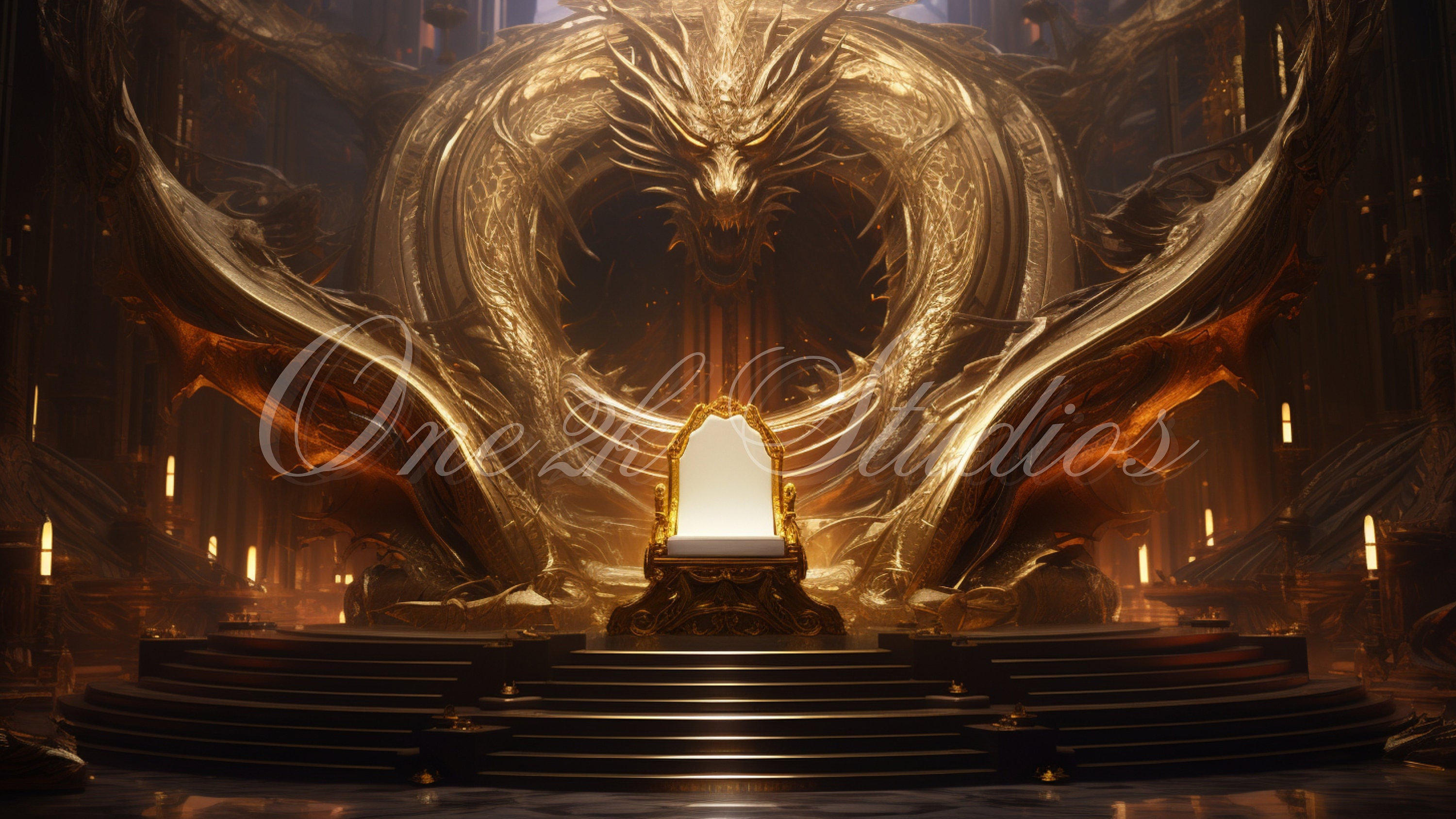 Dragon's Lair Digital Backdrop, Fantasy Cosplay Backgrounds, Medieval ...