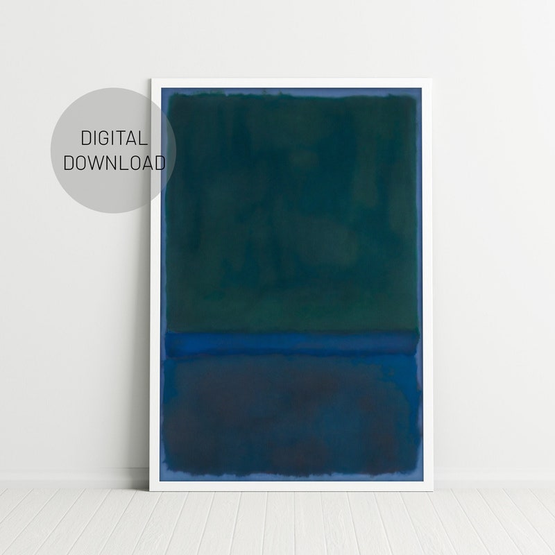 Rothko Navy - Etsy