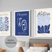 Navy Blue Henri Matisse Set of 3, Picasso Poster Set, Modern Wall Print, Dorm Decor, Gallery ...