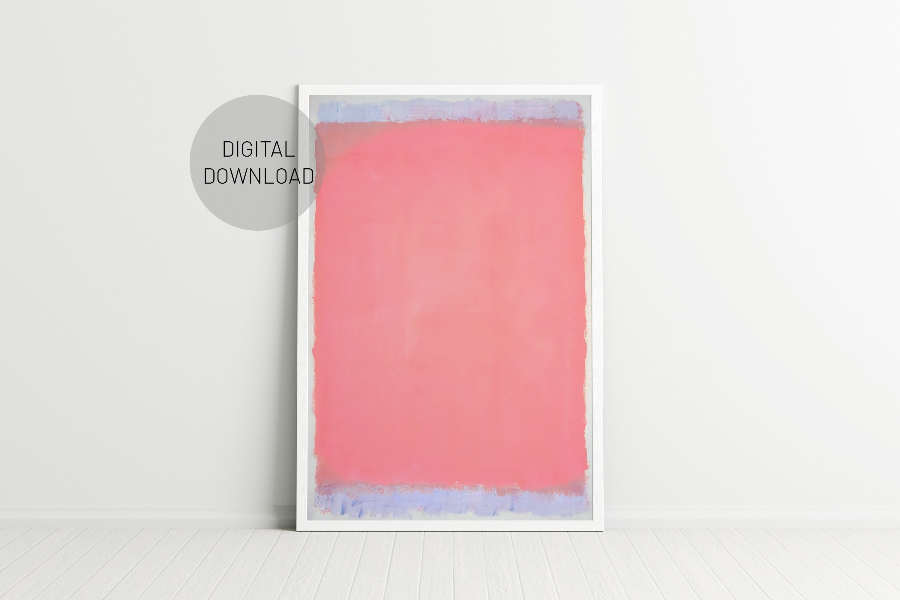 Pastel Pink Mark Rothko Print, Rothko Wall Art, Instant Download Poster ...