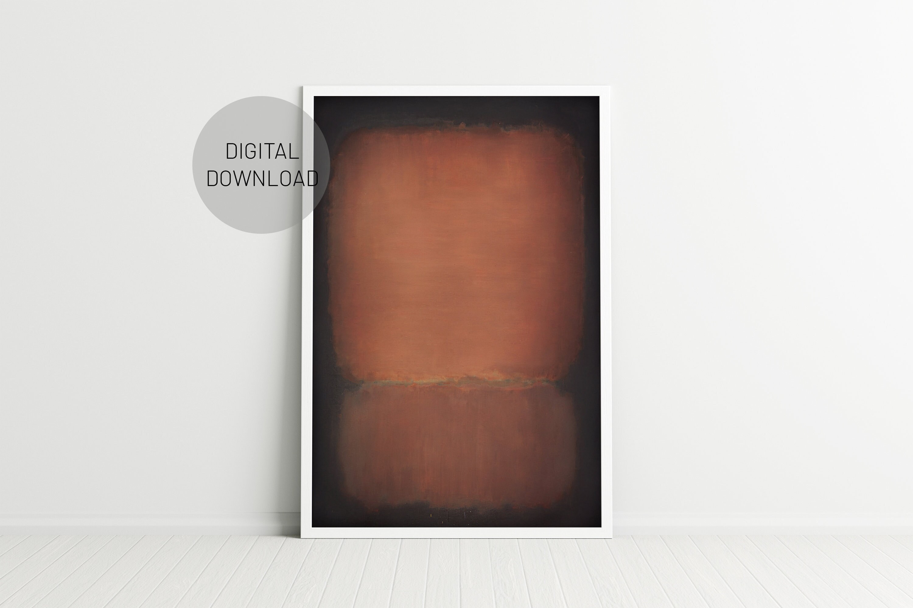 Brown Mark Rothko Poster, Instant Download Print, Rothko Expressionist ...
