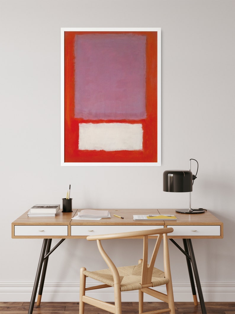 Pink and Red Mark Rothko Poster, Instant Download, Rothko Expressionist ...