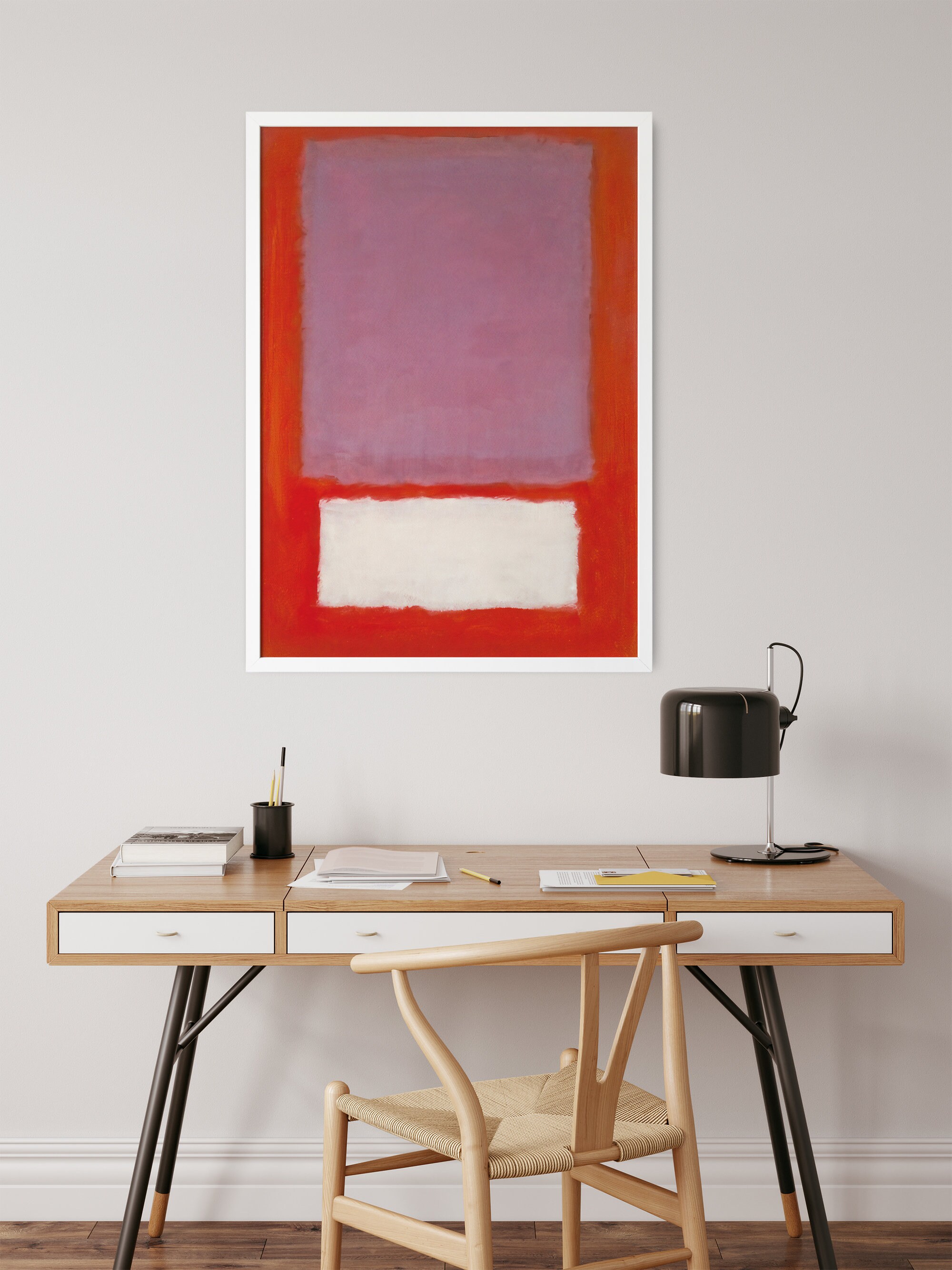 Pink and Red Mark Rothko Poster, Instant Download, Rothko Expressionist ...